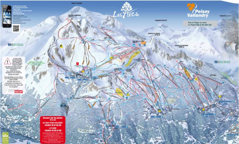 les-arcs-piste-map - Ski Weekends